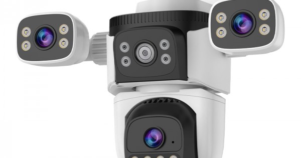 CS621SR Three-Lens WiFi Security Camera 3Views-in-1Screen